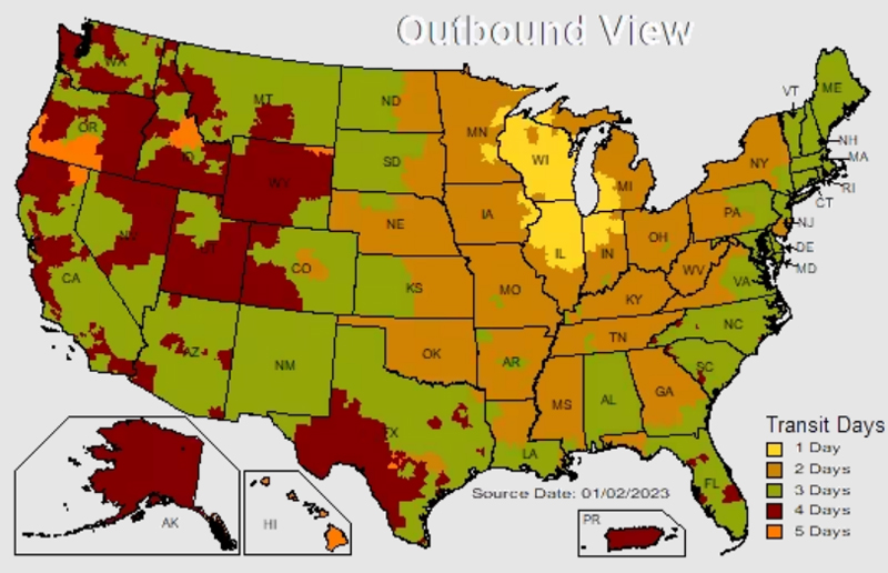 US Domestic Shipping: