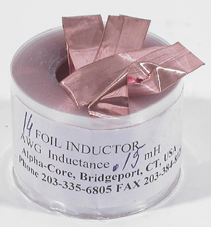 Goertz CF.15 (14 AWG) Copper Foil Inductor