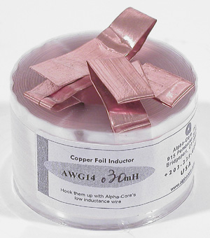 Goertz CF.3 (14 AWG) Copper Foil Inductor