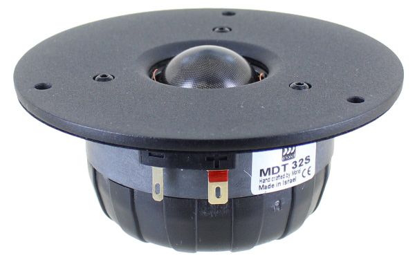 Morel MDT32S 1" Textile Dome Tweeter, Aluminum Face Plate, Rear chamber