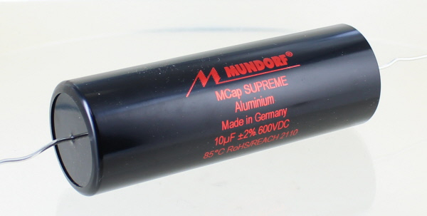 Mundorf 10.0 mfd Supreme Capacitors | Audiophile Components