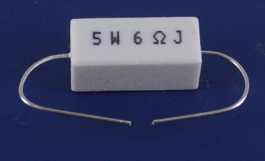Madisound 6 Ohm, 5 Watt Wirewound Resistor: Madisound Speaker ...