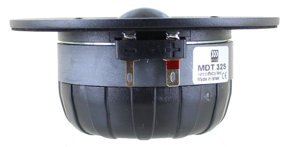 Morel MDT32S 1" Textile Dome Tweeter, Aluminum Face Plate, Rear chamber