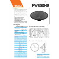 Fostex FW800HS, 31.5" Super Woofer