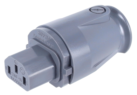 Supra SWF-10 Earthed Mains IEC 320 Plug