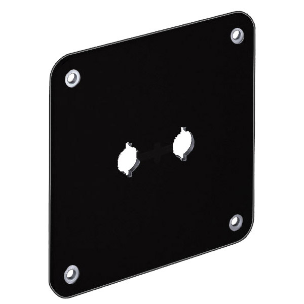 WBT-530.06 110x110 mm mounting plate - Black