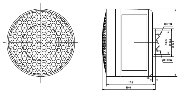 SB Acoustics SB14ST-C000-4 1" Tweeter w/grille- 4 ohm