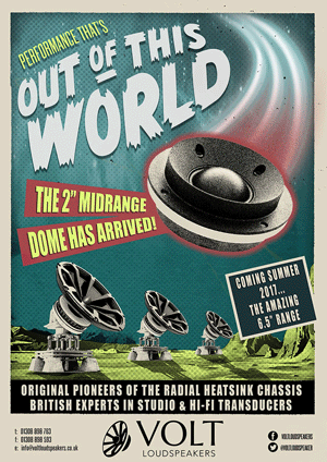 Volt VM527 2" Dome Midrange- Horn Loaded- 8 ohm